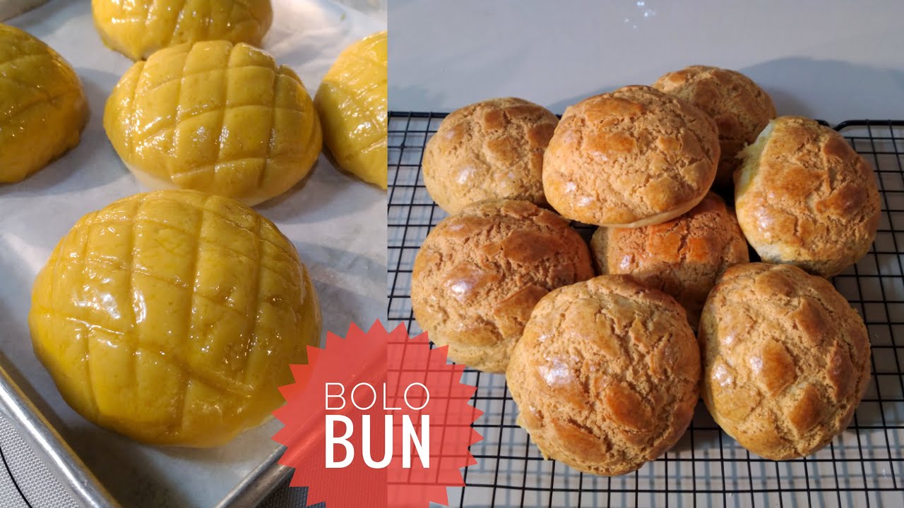 ROTI KHAS HONGKONG, BOLO BUN.|| PINEAPPLE BUN - YouTube