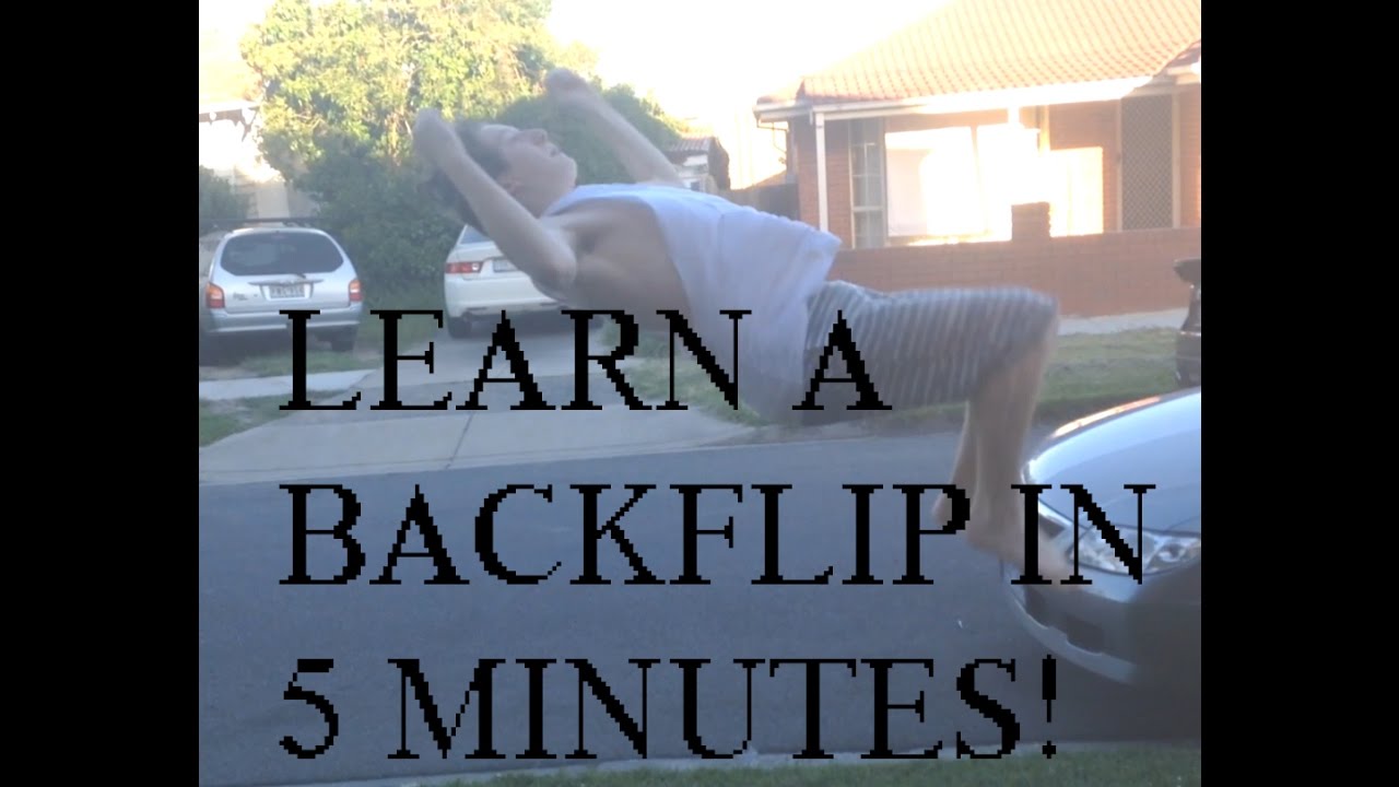 How to do a Backflip | EASY TUTORIAL - LEARN IN 5 MINUTES. - YouTube
