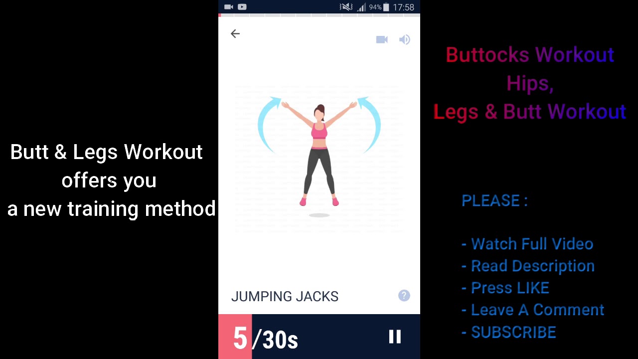 Buttocks Workout - Hips, Legs & Butt Workout #10 ( BEST ANDROID APPS ...
