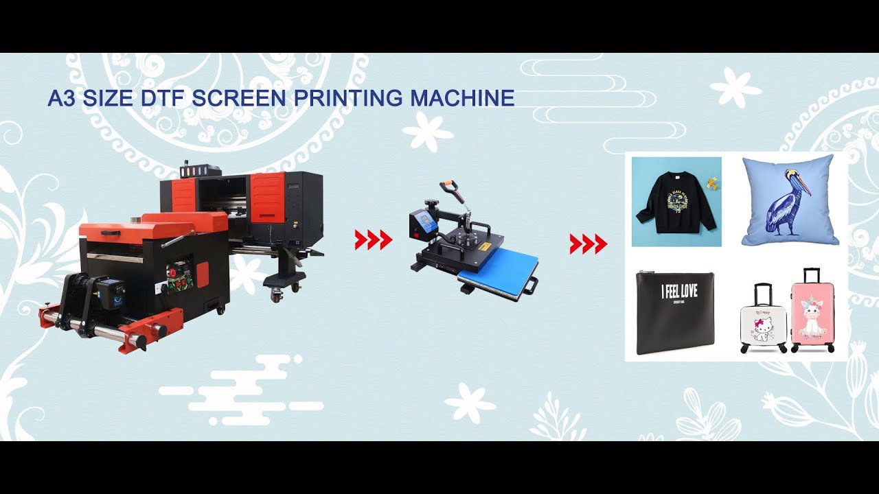 A3 Digital Screen Printing Transfer Machine - YouTube