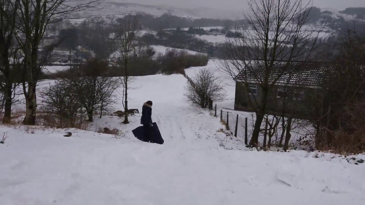 Snow Belly Boarding - YouTube