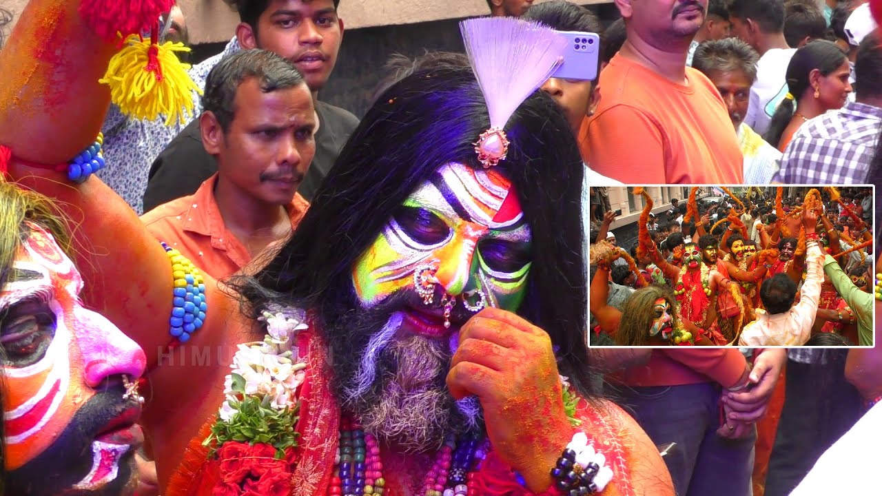 Potharaju Dance Secunderabad Bonalu | Manikelamma Palaram Bandi ...