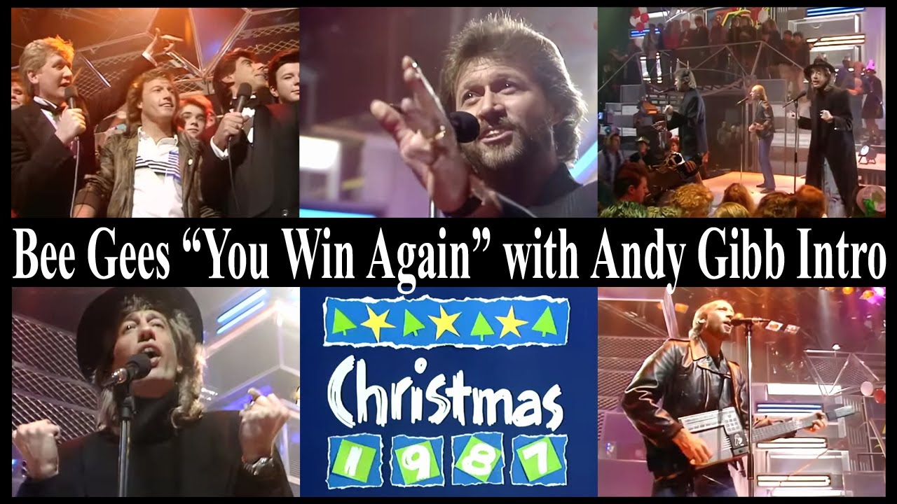 The Bee Gees “You Win Again” with Andy Gibb Introduction 1987 - YouTube