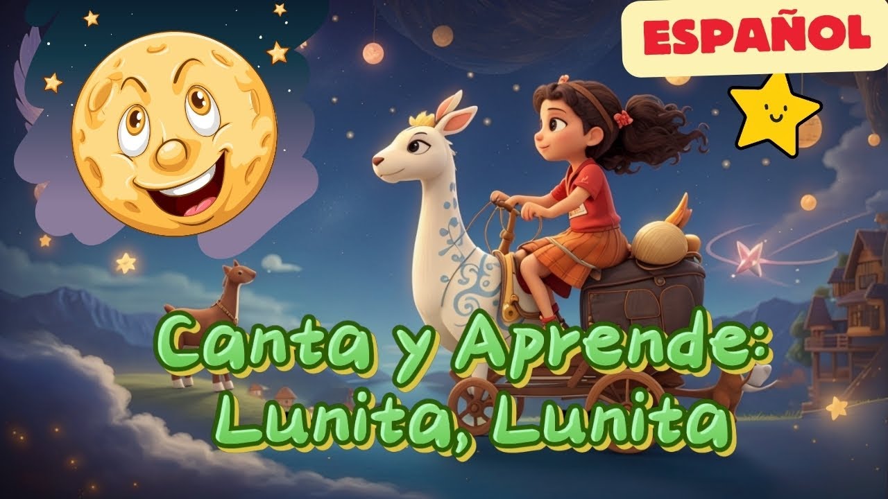 ¡Lunita, Lunita! Canción Infantil Dulce | Canción de la Luna para Niños ...