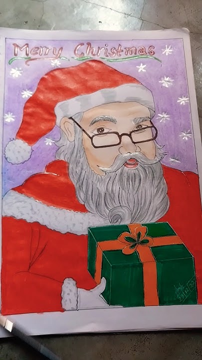 Centa Claus Drawing 🤶 🧑‍🎄 #shorts #trendingshorts #art #drawing # ...