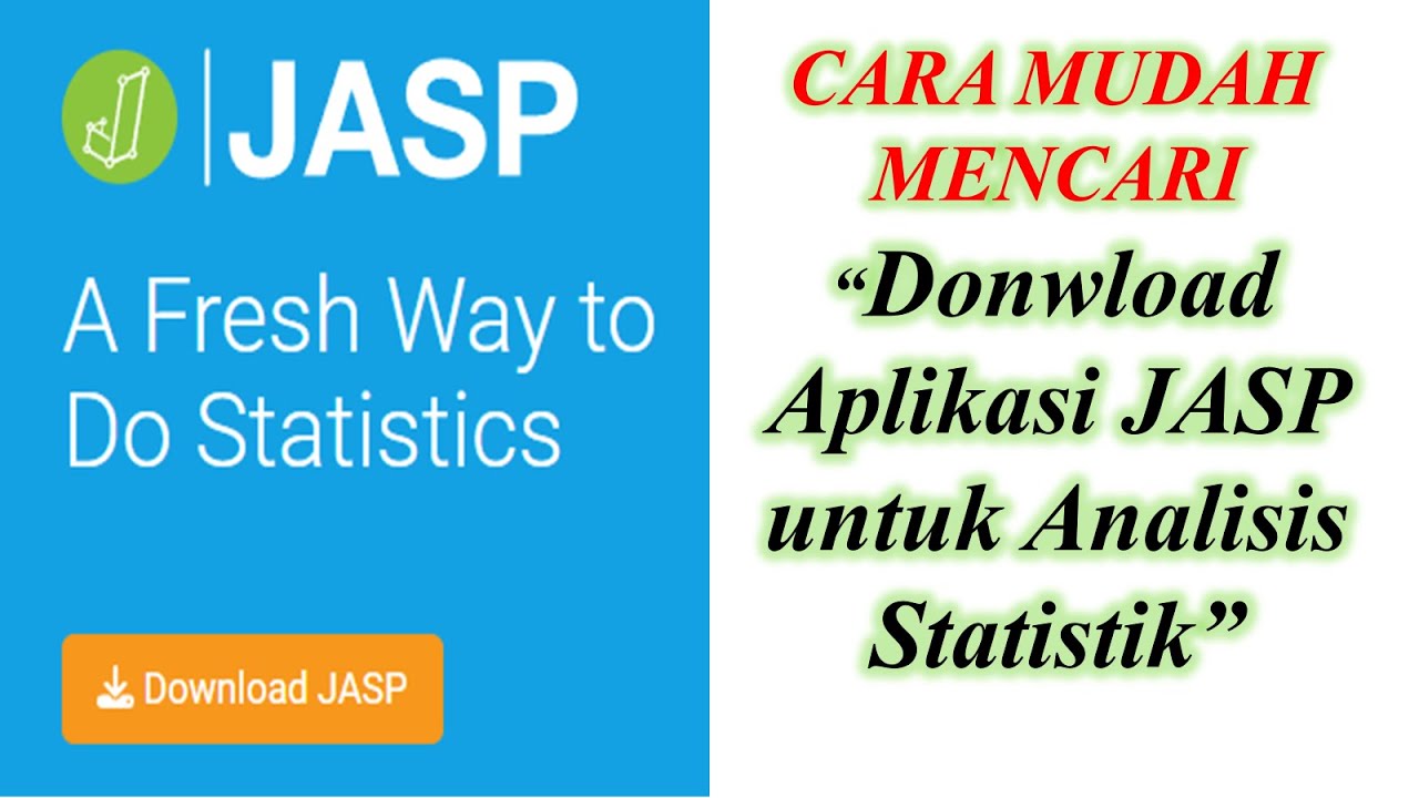CARA MUDAH INSTAL APLIKASI JASP DI KOMPUTER ATAU LEPTOP - YouTube
