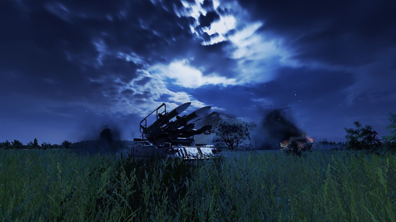 2K12 KUB SAM battery shoots down low-flying F-16 Falcon during a huge ...