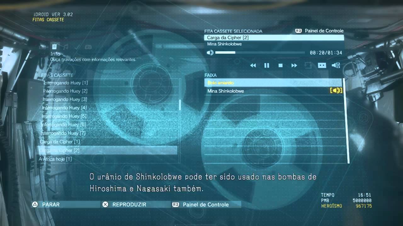 MGSV:TPP - Cassette Tapes - Cipher's Cargo [2] -PT-BR - YouTube
