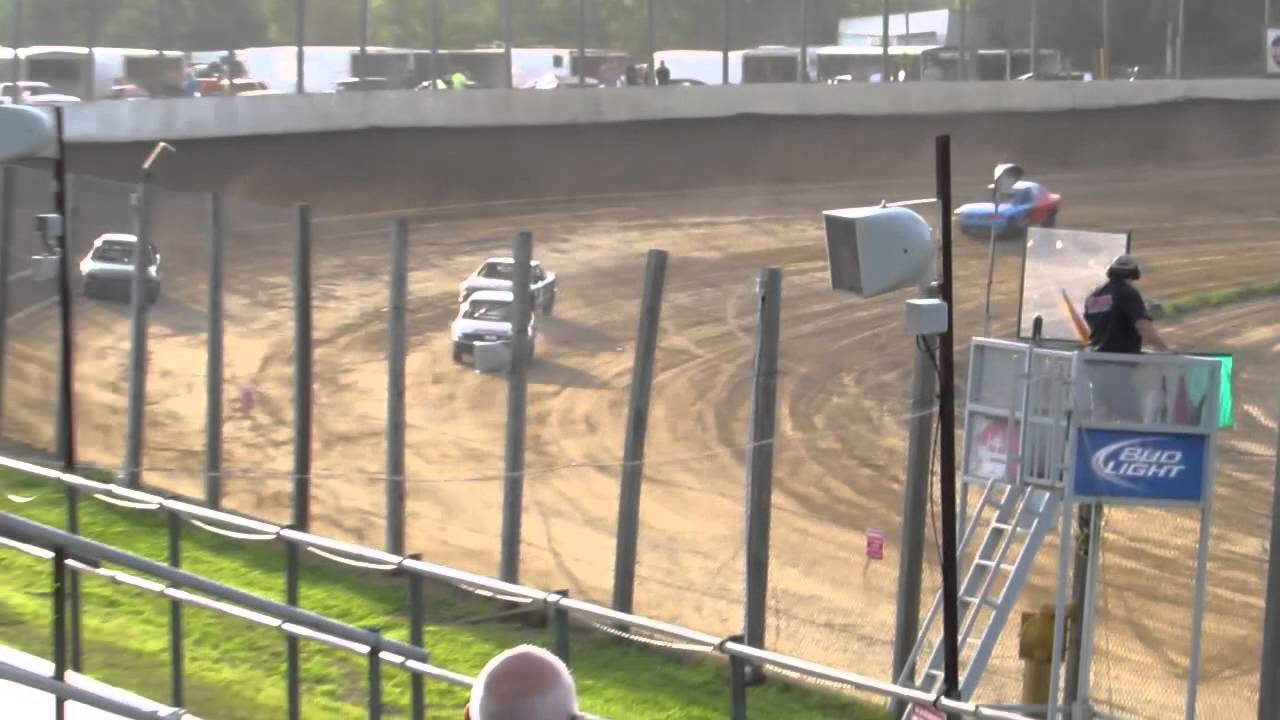 Eagle Valley Speedway Hornet Heat 1 - Aug. 10, 2014 (part 1) - YouTube