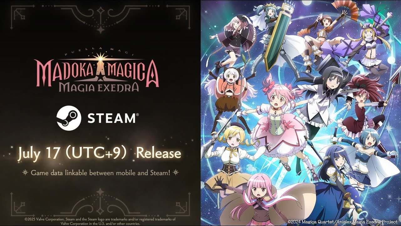 Puella Magi Madoka Magica Magia Exedra | Steam release on July 17 ...