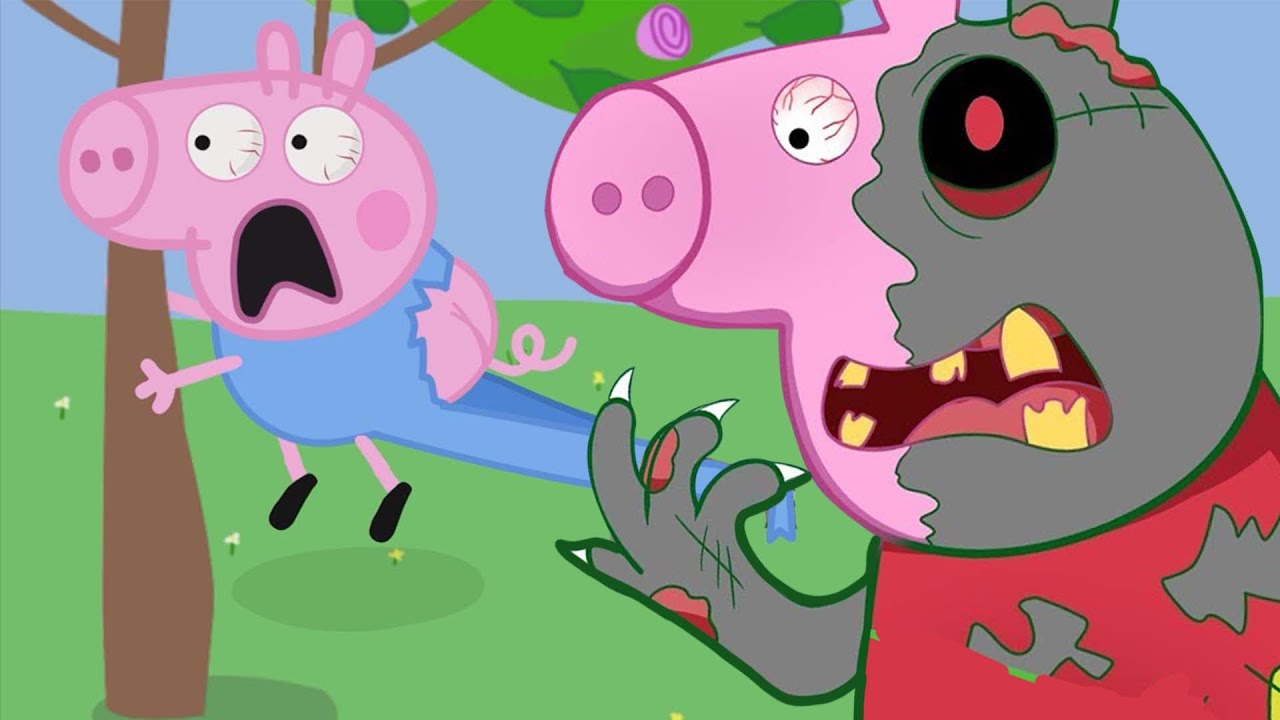 PEPPA PIG ZOMBIES ATTACK DADDY PIG AND FRIENDS | Peppa Pig Funny ...