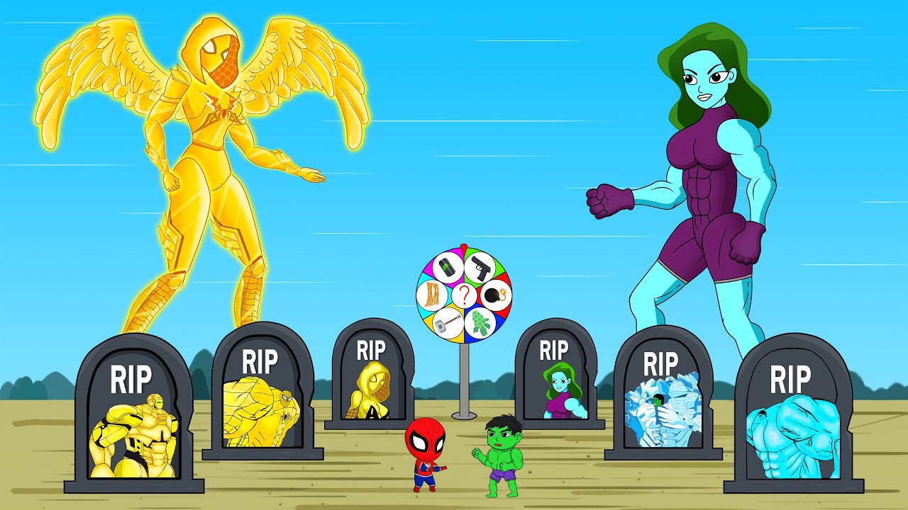 Evolution of SUPERHERO: SPIDER GWEN Angel vs. SHE HULK Transformation ...
