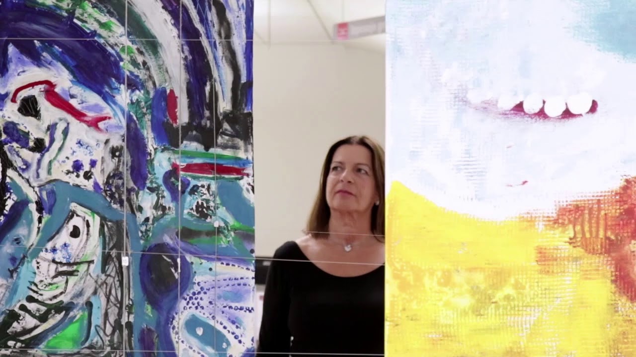 Slikarka Alenka Ana Stante, razstava slik - YouTube
