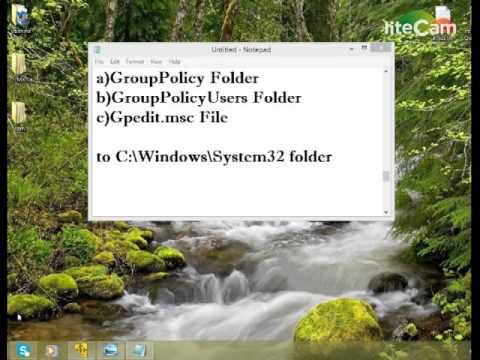 Tutorial on How to Update gpedit.msc Windows 7/8 - YouTube