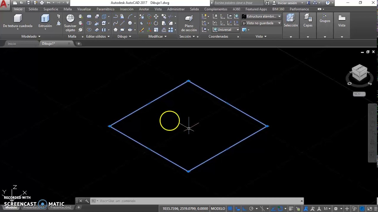 TUTORIAL AutoCAD 3D EXTRUSIÓN - YouTube