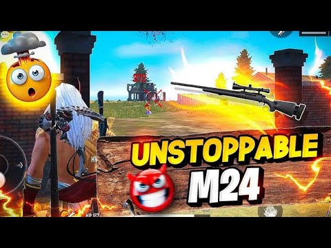 MY FIRST VIDEO ONLY M24 GUN POWER ON FREE FIRE GAMEPLAY #freefire # ...