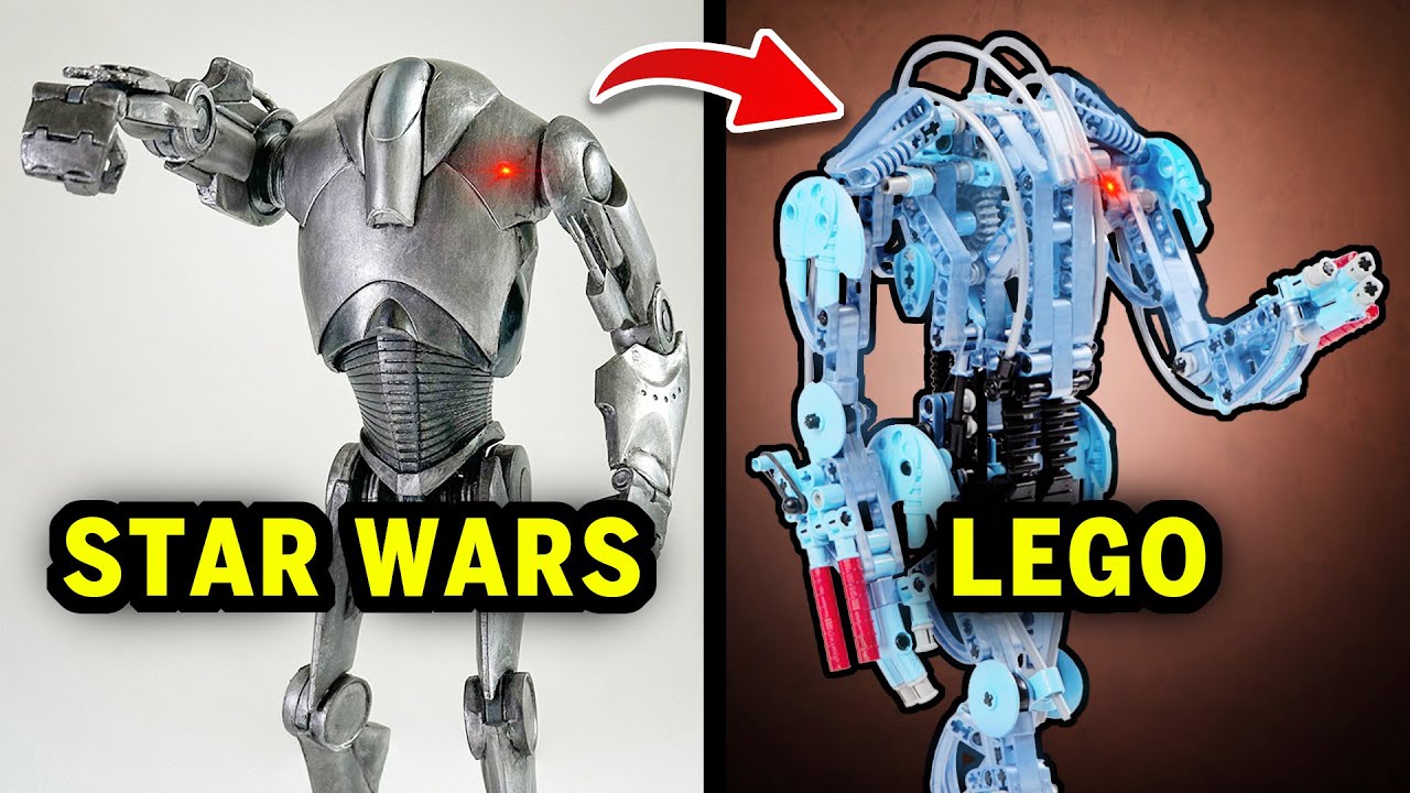 Using TECHNIC SUPER BATTLE DROID Parts To Build Bionicle MOCs - YouTube