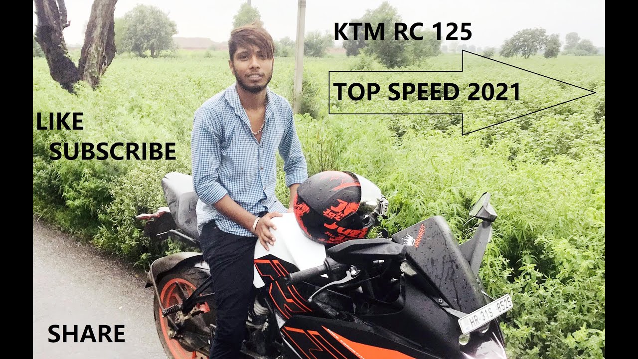 KTM RC 125 TOP SPEED 2021 - YouTube