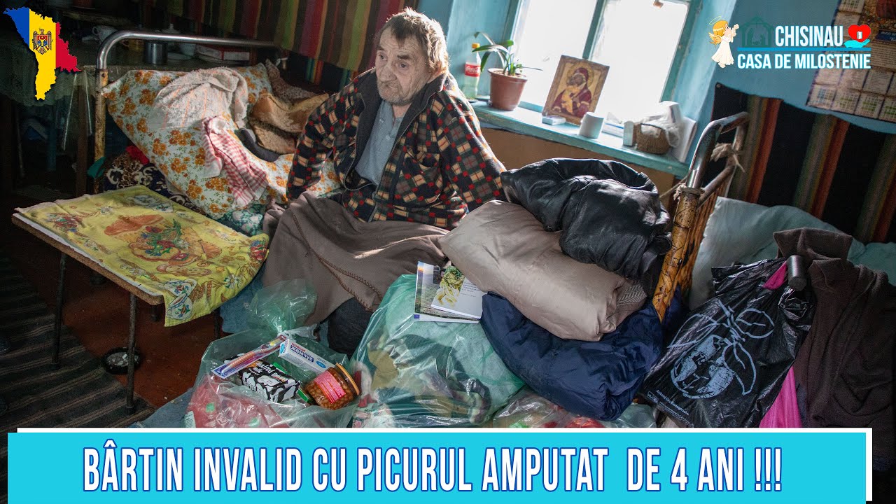 Bătrân invalid cu piciorul amputat de 4 ani !!! - YouTube