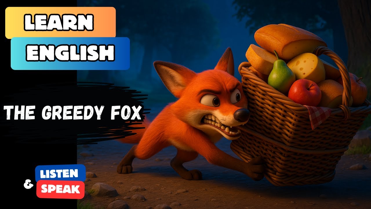 The Greedy Fox | English Listening & Speaking Practice - YouTube