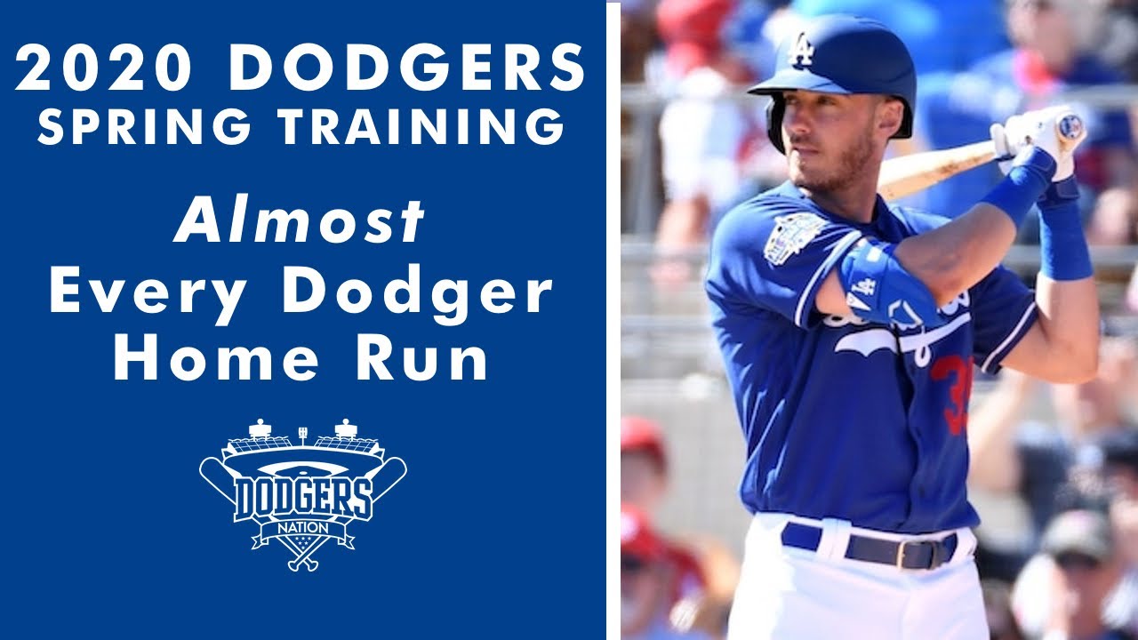 Every Home Run from 2020 Dodgers Spring Training | Dodgers Nation - YouTube
