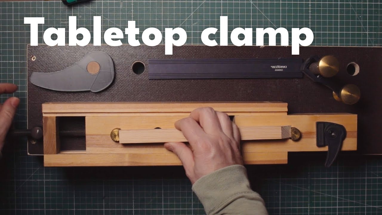 Tabletop clamp for small pieces - YouTube