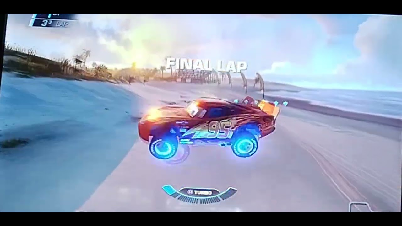 PS4 Cars 3 lightning McQueen on Fireball Beach Sprint battle race - YouTube
