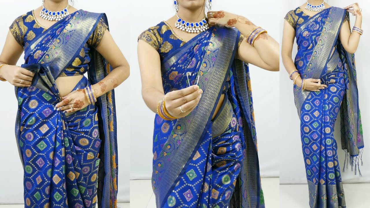 Wedding special saree for royal look | look different in saree ...