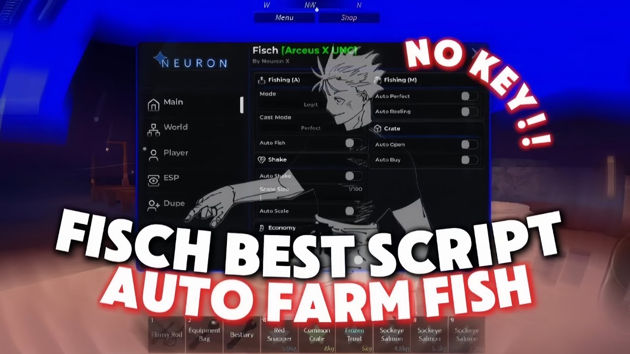 *OP* Fisch Best Script🔥| Auto Farm Legit, Auto Shake, Auto Sell ...