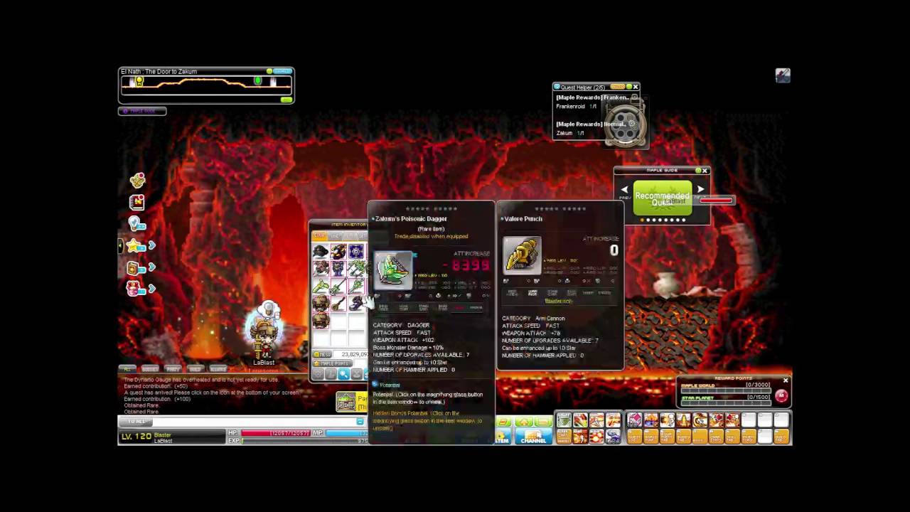 Blaster Level 120 - Done @ Maplestory Live - YouTube
