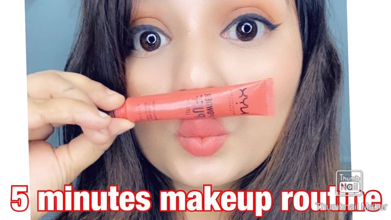 5 Minutes Makeup Routine For Beginners. - YouTube