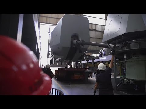 MKE tarafından geliştirilen Milli Deniz Topu, liman ve seyir kabul testlerine hazır