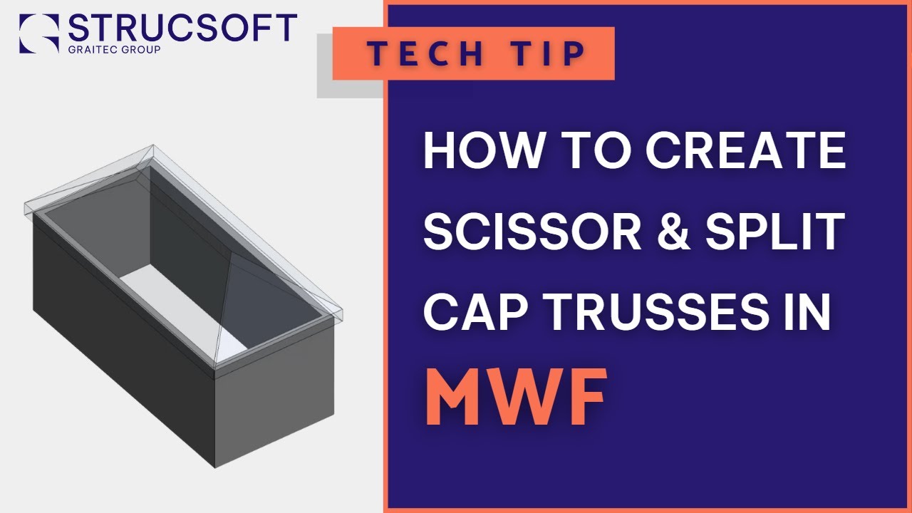 How to Create Scissor & Split Cap Trusses - YouTube