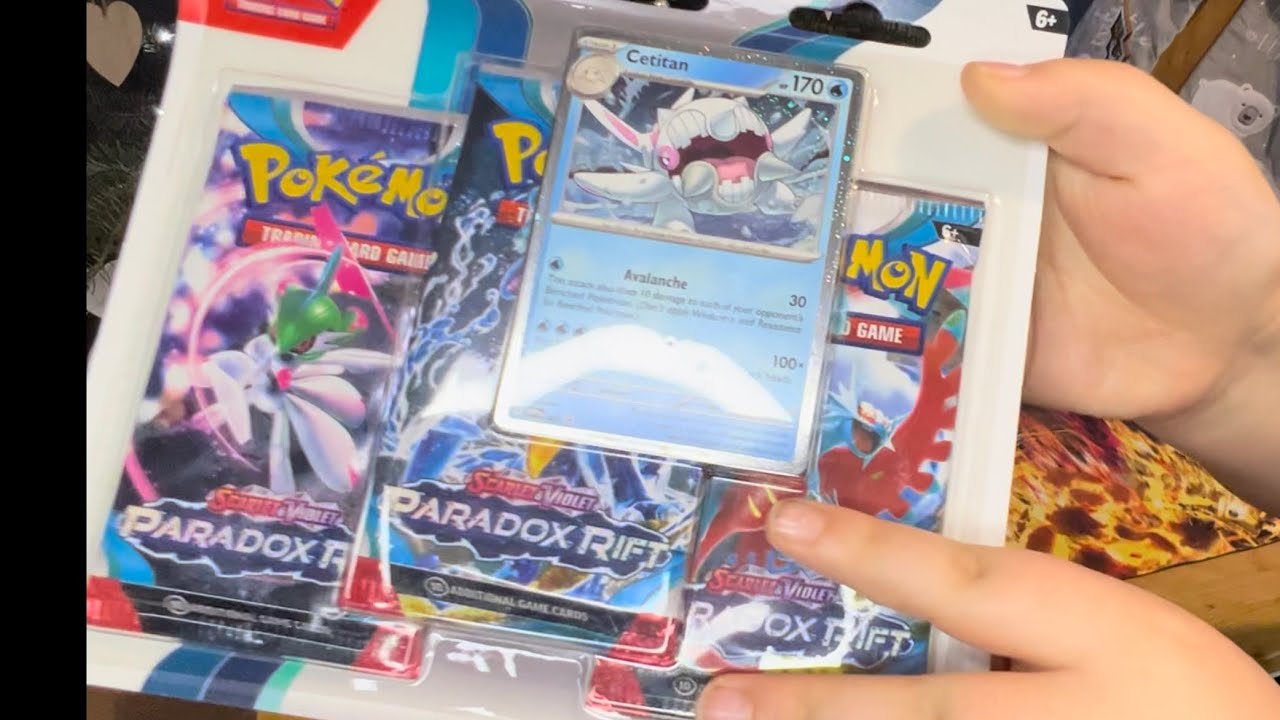 Pokemon Scarlet and Violet Paradox Rift Triple booster pack opening ...