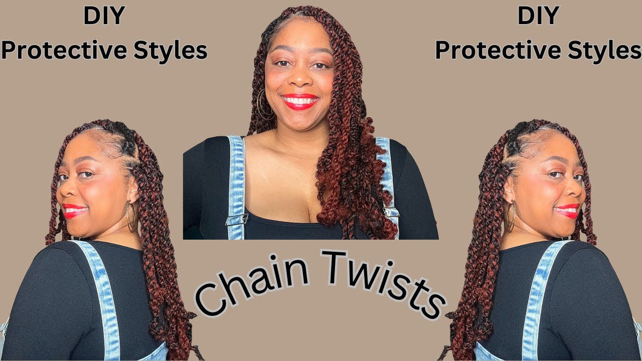 Watch Me Do the VIRAL Chain Twists on my Natural Hair - YouTube