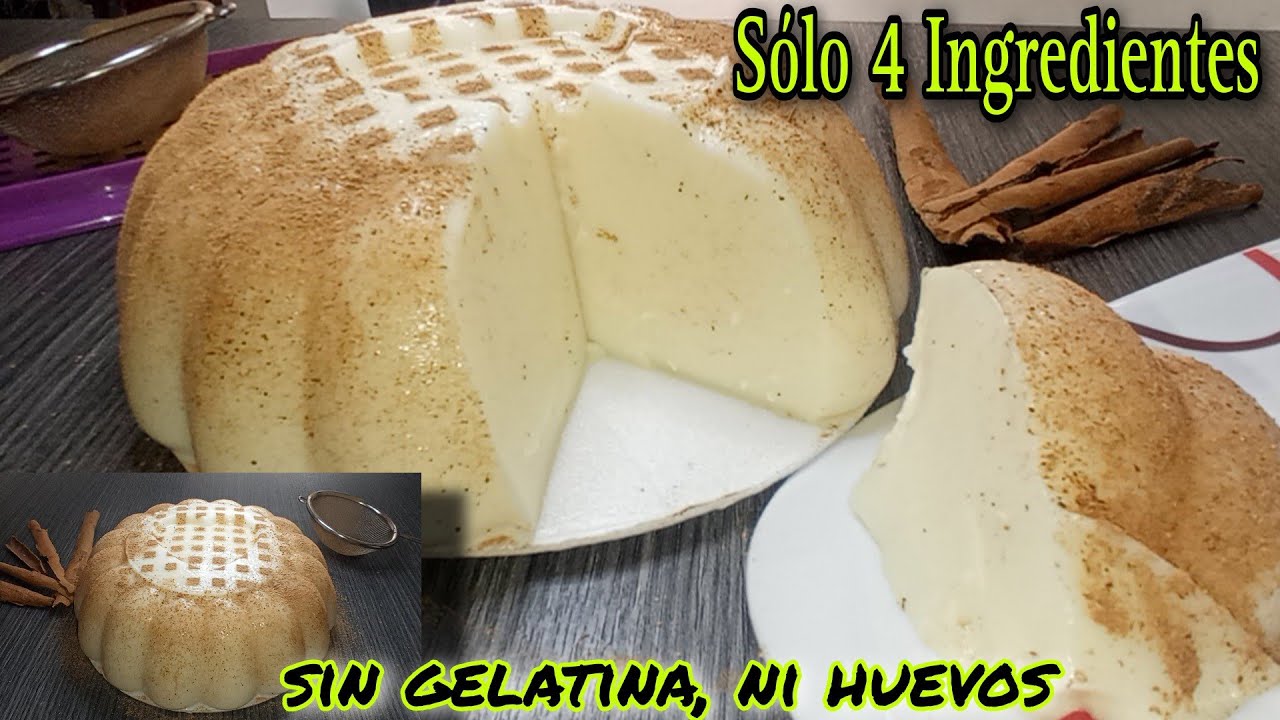 POSTRE de MAIZENA sabor a COCO‼️Cómo hacer rico manjar de coco Postre ...
