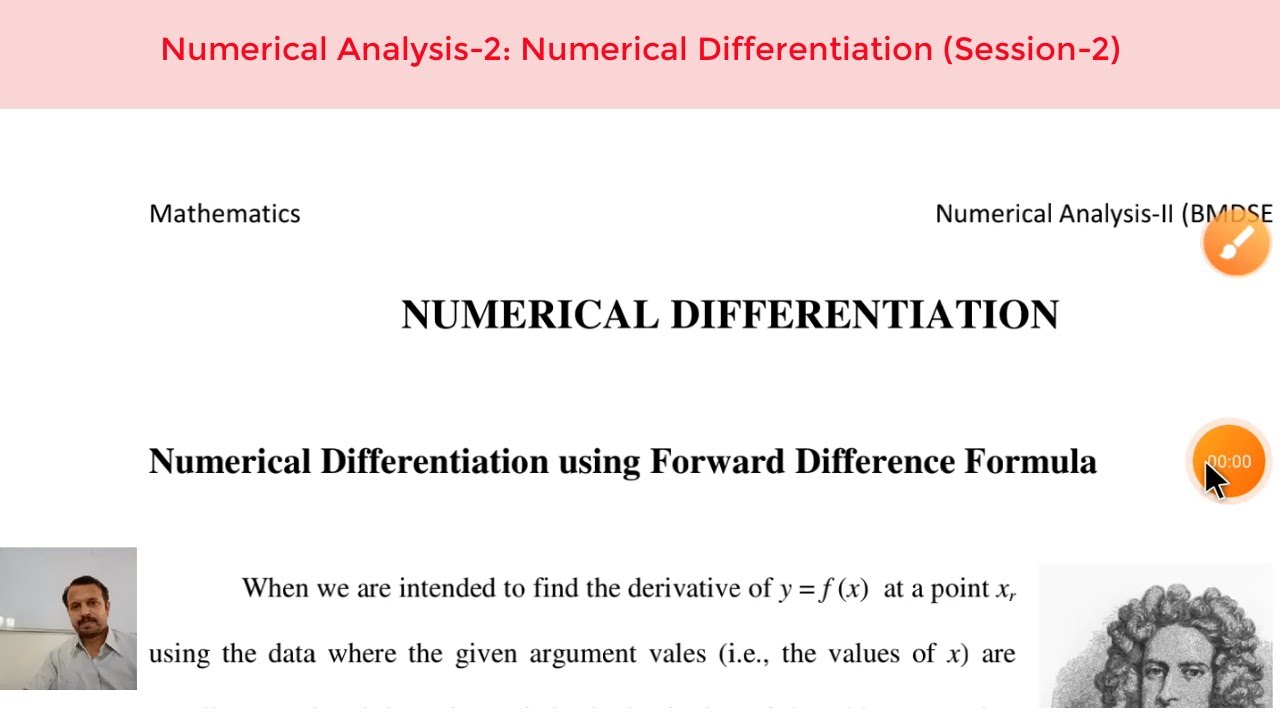 Derivation of Numerical Differentiation Formulae using Forward ...