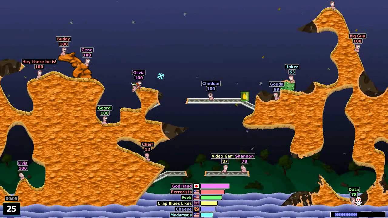 Worms Armageddon 2-20 Match 1A - YouTube
