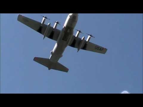 C-130 Fly-Over At The Air Force Academy - YouTube