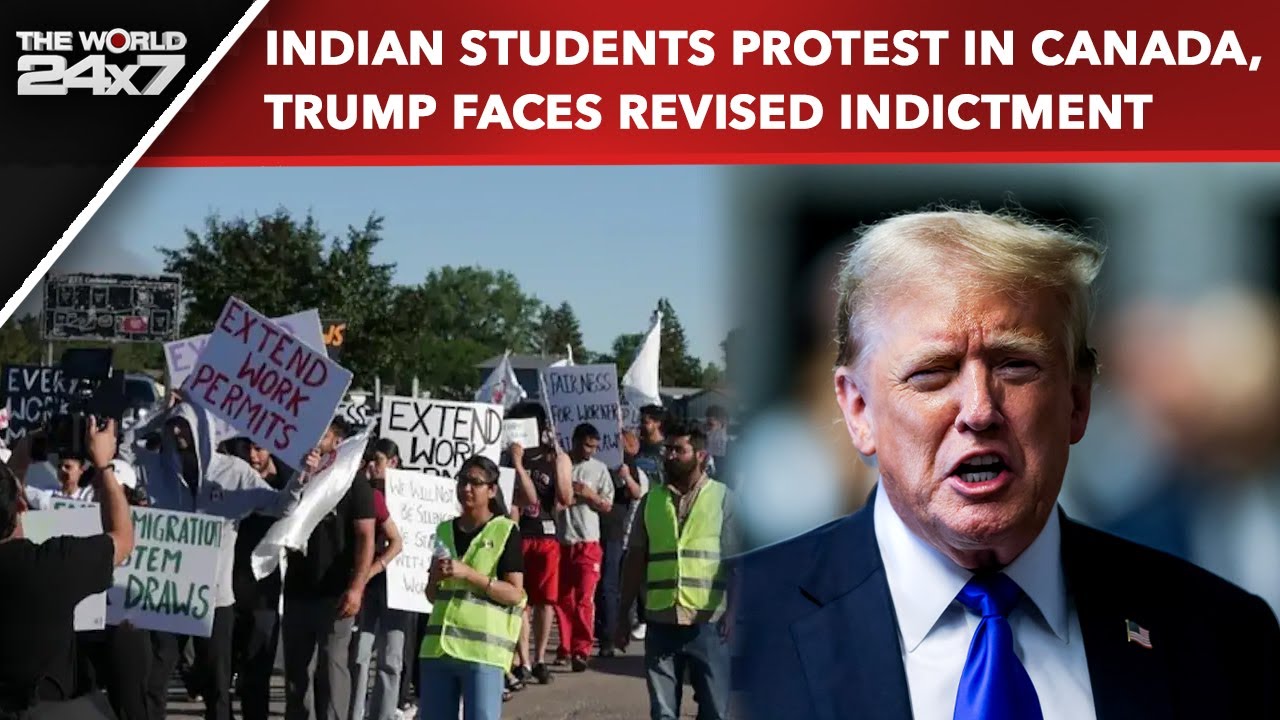 Indian Students Protest In Canada, Trump Faces Revised Indictment | The ...