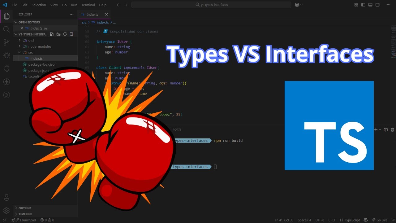Types 🆚 Interfaces - Diferencias y ejemplos #programming #typescript - YouTube