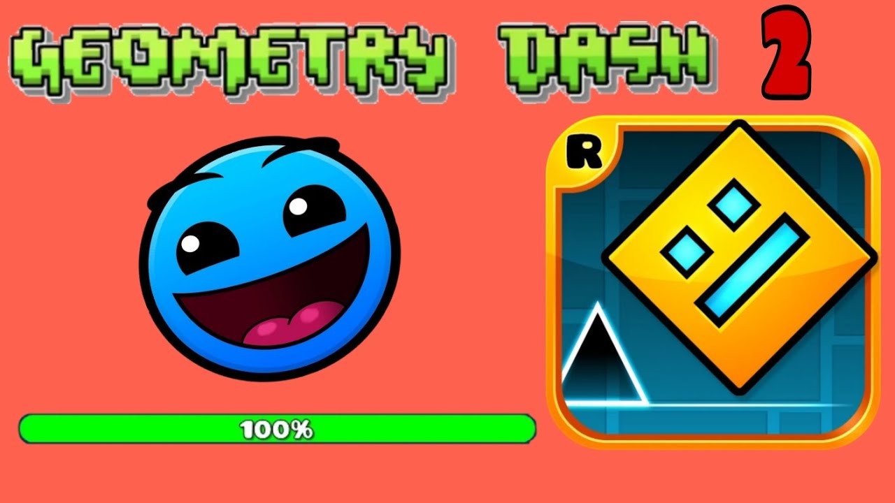 geometry dash level 2 - YouTube