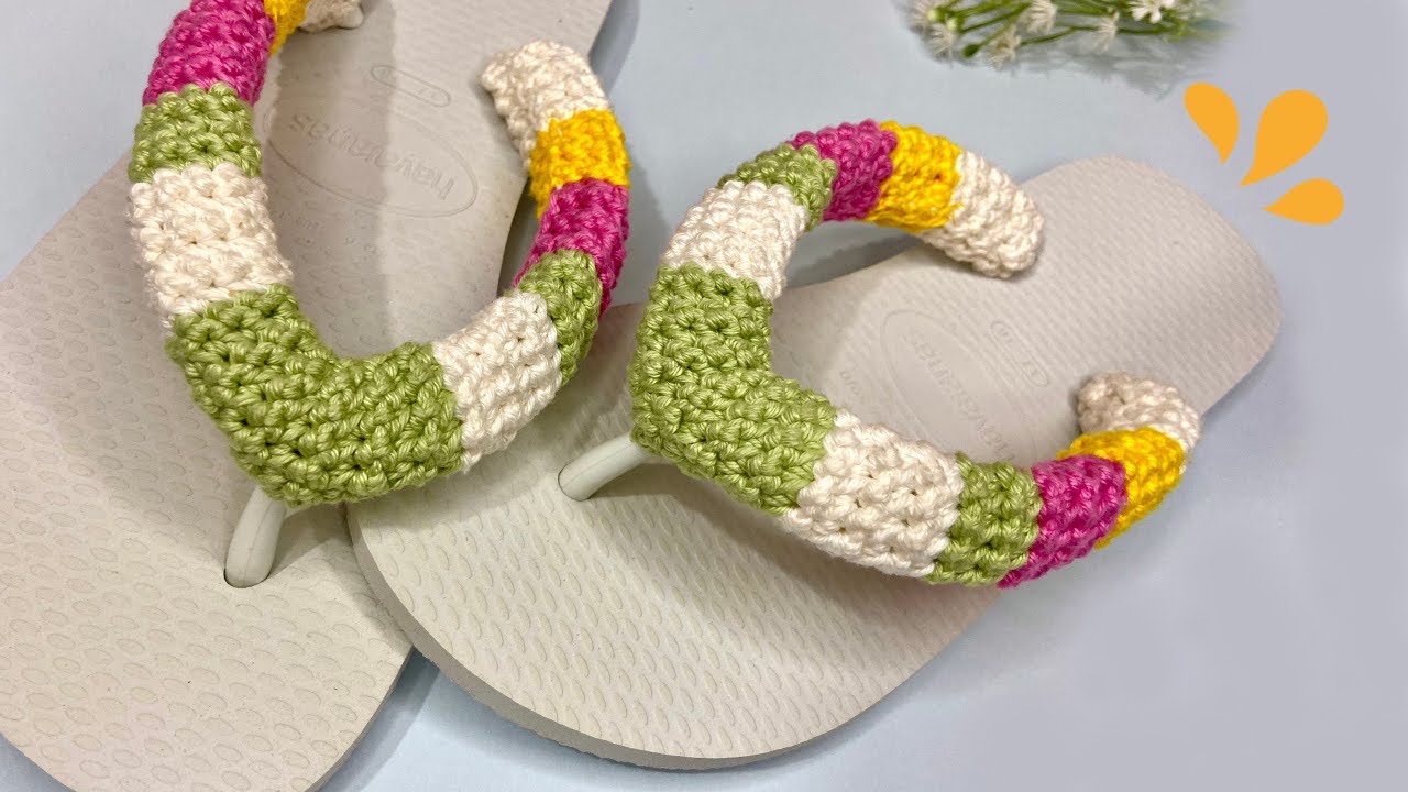 CHINELO CUSTOMIZADO | CUSTOMIZAÇÃO EM CROCHÊ | PARTE II - YouTube