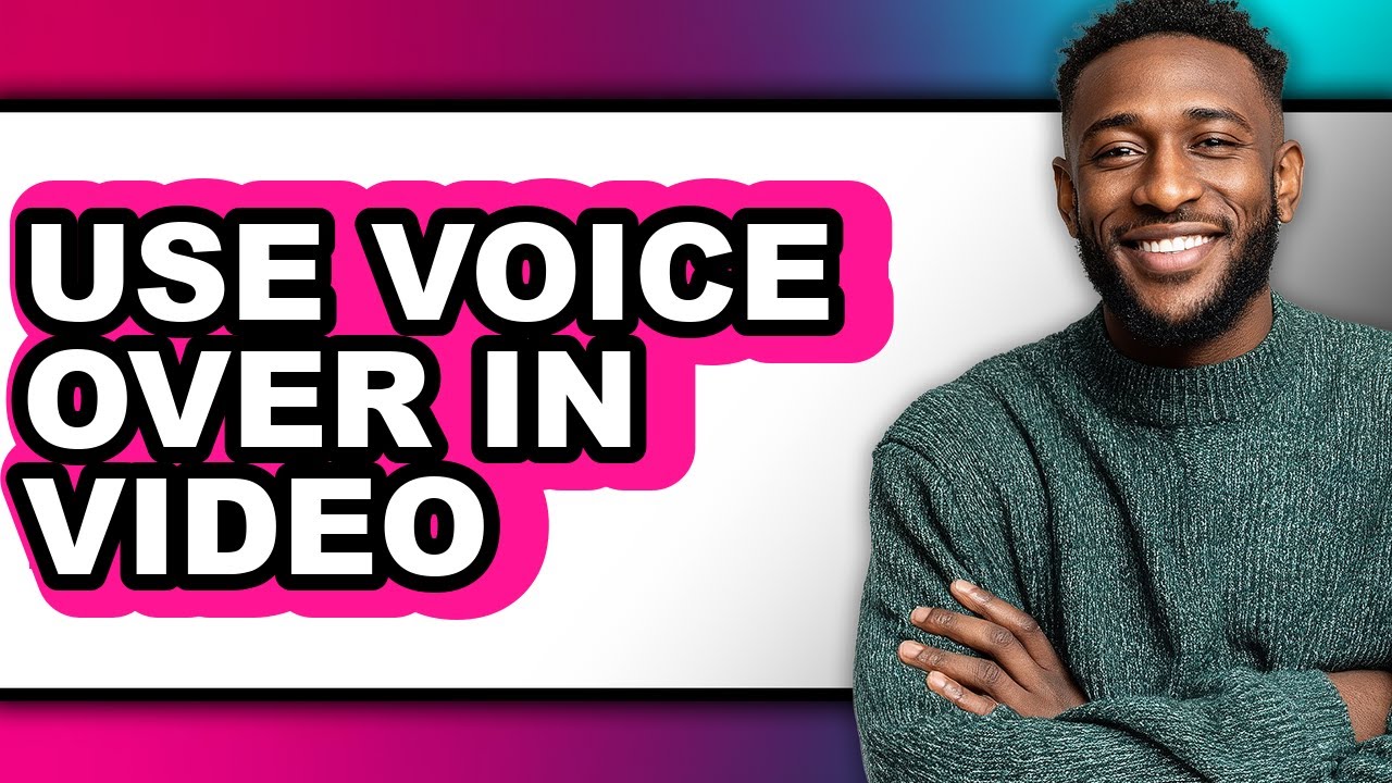 How to Use Voice Over in Video (updated) - YouTube