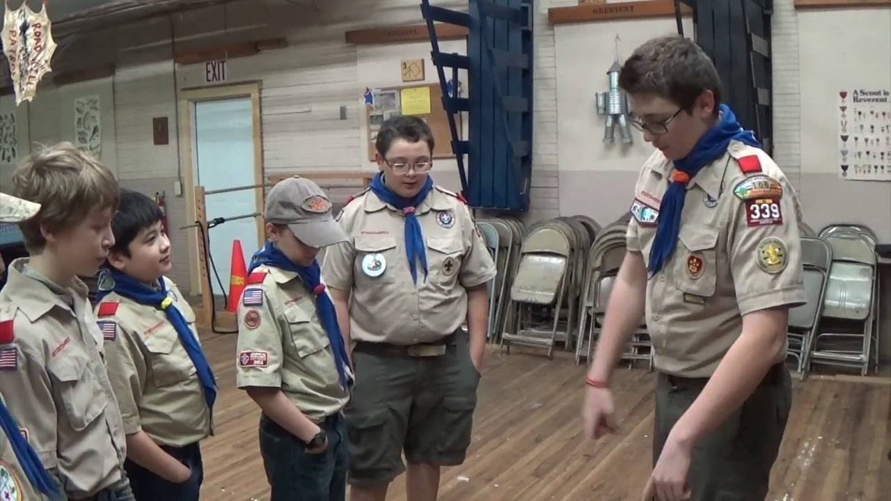 Troop Meeting Team Building Challenge: All Aboard - YouTube