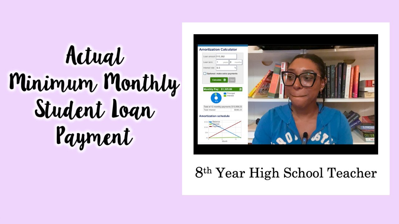 Student Loan Payment Calculation || High School Teacher - YouTube