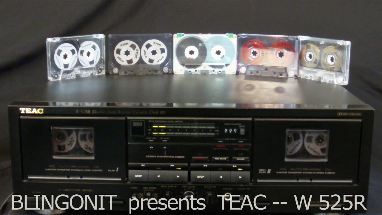 TEAC W-525R Double Auto Reverse Deck 1992 REVIEW - YouTube