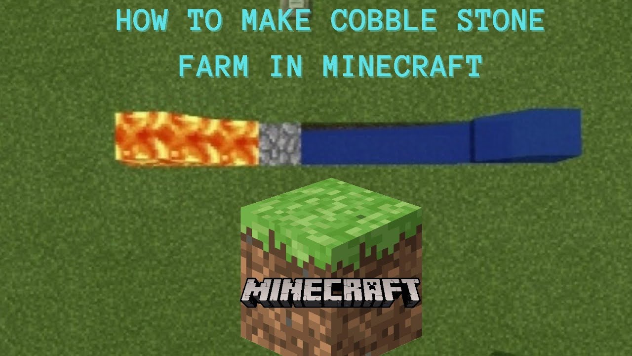 how to make cobble stone farm in minecraft - YouTube
