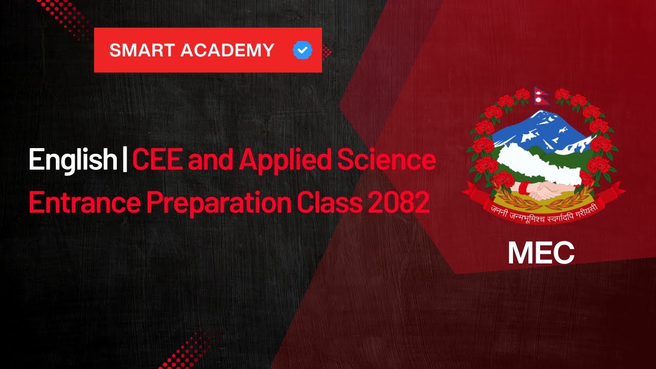 English | CEE and Applied Science Entrance Preparation 2082 | Smart ...