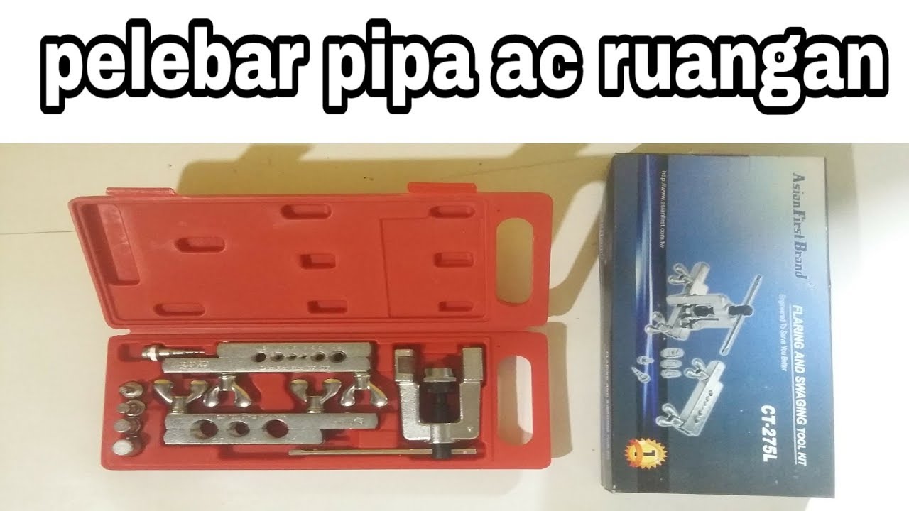 Cara menggunakan alat swaging pipa ac - YouTube